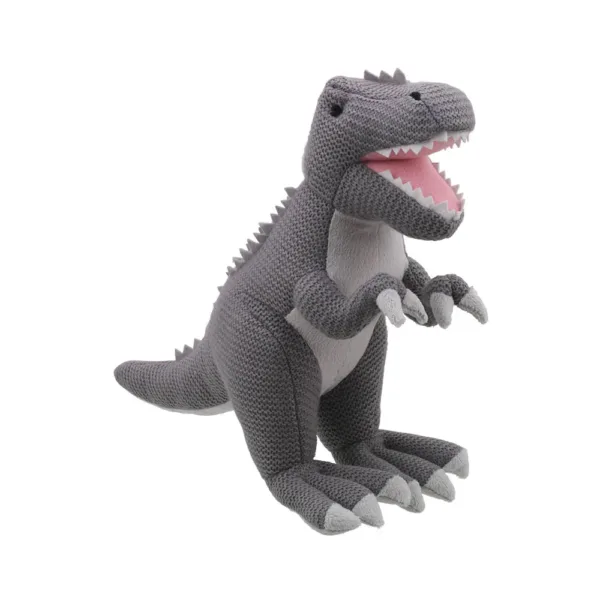 Wilberry Knitted T-Rex Dinosaur Soft Toy - Medium | The Wildlife Gift Shop